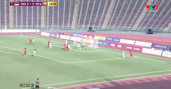 U22 Indonesia 1-0 U22 Myanmar | Marselino ghi bàn mở tỉ số (20')